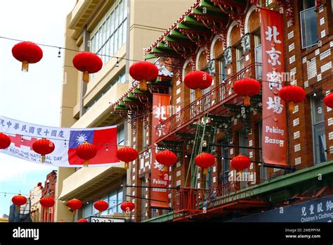 San Francisco California View Of Chinatown Chinese Ethnic