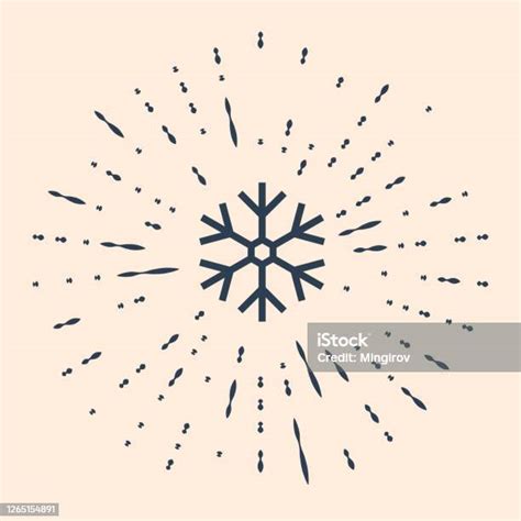 베이지 색 배경에 격리 된 검은 눈송이 아이콘 추상 원 임의점 벡터 일러스트레이션 0명에 대한 스톡 벡터 아트 및 기타 이미지 0명 12월 1월 Istock