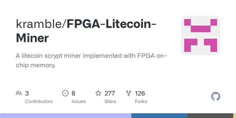 Github Kramblefpga Litecoin Miner A Litecoin Scrypt Miner Implemented With Fpga On Chip Memory