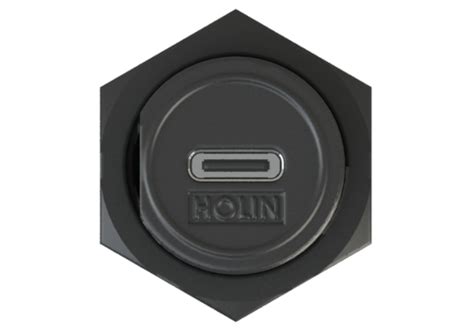 Waterproof IP To USB Type C Female Panel Mounting Connector USBCC P CSJ Holin