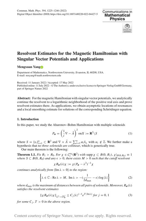 Resolvent Estimates For The Magnetic Hamiltonian With Singular Vector