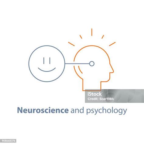 긍정적인 사고 정신 연결 감성 지능 개념 신경 과학 및 심리학 벡터 아이콘 Mental Wellbeing에 대한 스톡 벡터 아트 및 기타 이미지 Mental