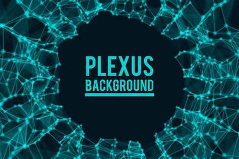 premium vector digital plexus of glowing lines and dots futuristic