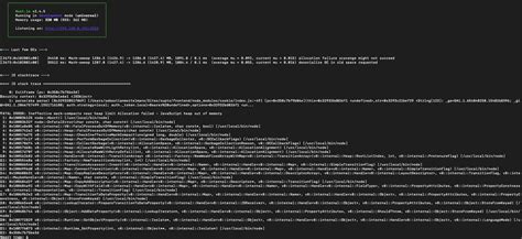 Javascript Heap Out Of Memory Issue Nuxt Community Auth Module Github