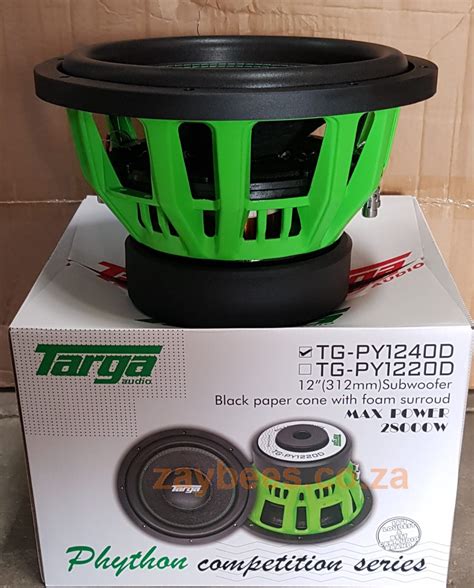 Targa Tg Py1240d 12″ Phython Series Dual 4 Ohm Subwoofer 28000w