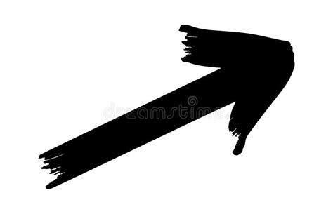 Pointing Arrow Hand Drawn Indicator Sign Stock Vector Illustration Of