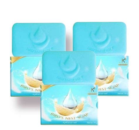 สบู่รังนก K2 Birds Nest Soap 70g 3 ก้อน Th