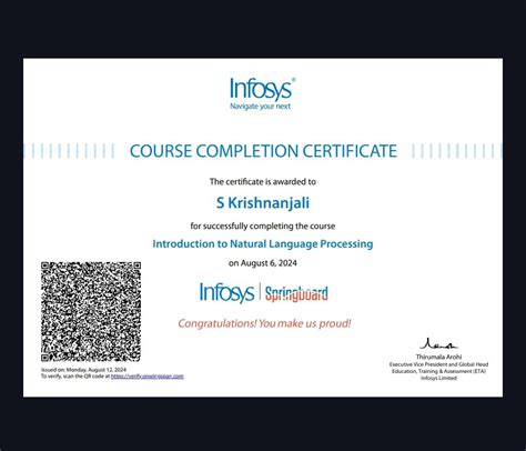 Thrilled To Have Completed The Infosys Springboard Program 🌟 Gained Valuable Skills And