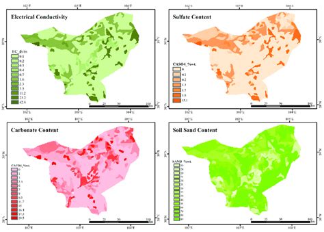 Spatial Distribution Patterns Of Soil Conductivity Soil Sulfate