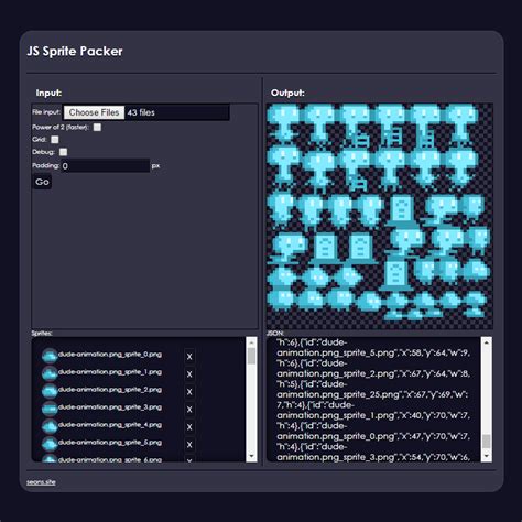 Js Sprite Packer By Sean