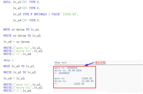 Abap学习笔记 基础语法 03 赋值abap Move To Csdn博客