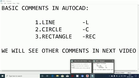 Autocad 2d Commands Youtube