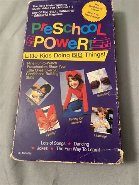 Preschool Power Vhs 1990 Rare Oop Vintage £1117 Picclick Uk