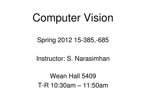 PPT Computer Vision PowerPoint Presentation Free Download ID 3283796