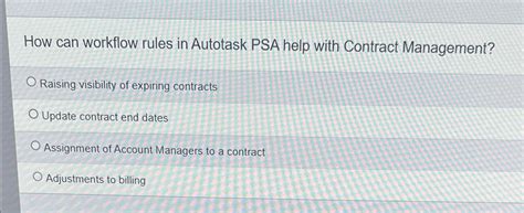 Solved How Can Workflow Rules In Autotask Psa Help With