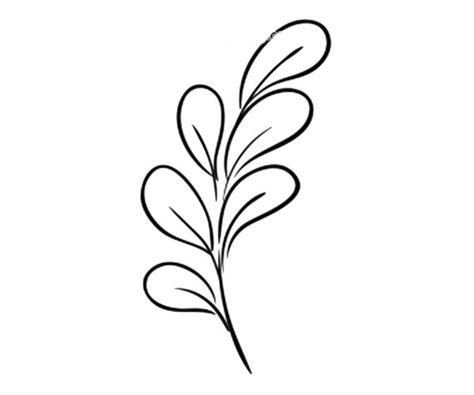 叶子简笔 简笔画 绘画 文秘苑图库