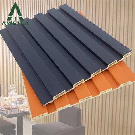 WPC Wall Cladding Wood Grain Roofing Ceiling Interior WPC Timber Composite Facade Slat WPC Wall