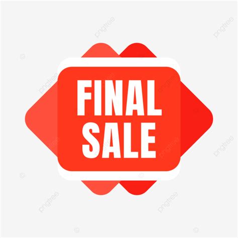 프로모션을 위한 주황색 사각형 모양의 최종 판매 배너 벡터 최종 판매 할인 권하다 Png 일러스트 및 벡터 에 대한 무료 다운로드 Pngtree
