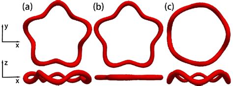 The Top And Side Views Of The Isosurfaces Of The Vortex Rings Perturbed