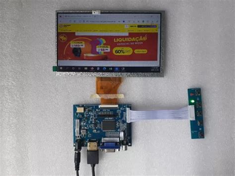 Tela Display 7 Polegadas Hdmi Raspberry Pi Res 800x480 Frete Grátis