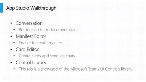 Build Microsoft Teams Apps With Teams App Studio PPTX Computer Software And Applications