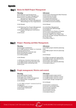 R D Project Management PDF