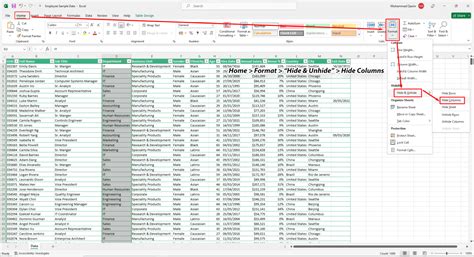 How To Hide Columns In Excel Easy Ways With Pictures