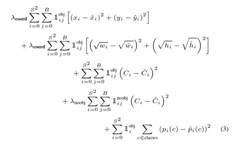 Deep Learning In Yolo When Is Mathbb 1 I J Mathrm Obj 1
