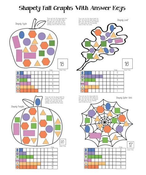 Shapely Fall Graphs Graphing Activities Classroom Freebies Fall Math Activities