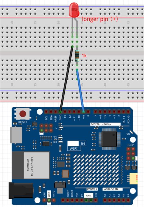 How To Build The Circuit — Basic Starter Kit For Arduino Uno R4 Wifi Documentation