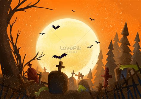 할로윈 밤 일러스트 무료 다운로드 Lovepik