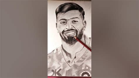 Hardik Pandya Pencil Sketch Shorts Youtubeshorts Shortvideo Youtube