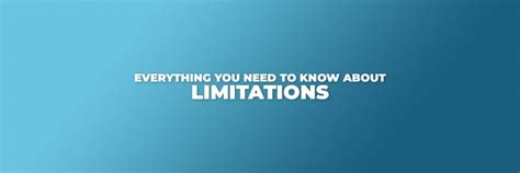 Limitation Settings Everything You Need To Know