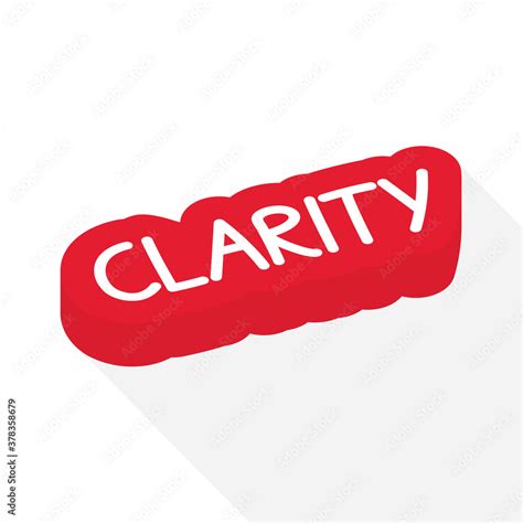 Clarity Word Concept Vector Illustration Stock Vector Adobe Stock