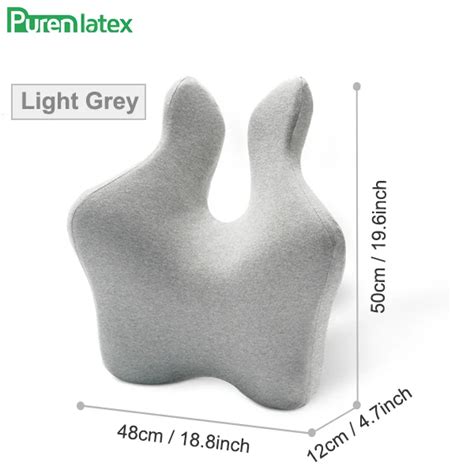 Purenlatex поясничная поддерживающая Подушка для спины Ортопедическая спинка из пены с эффектом