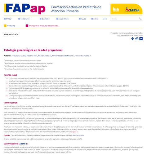 Continuum Patología Ginecológica En La Edad Prepuberal