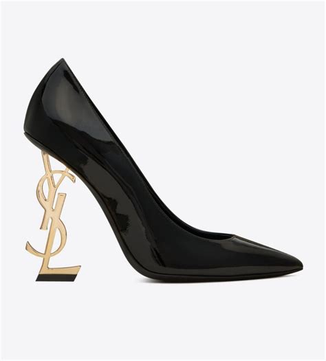 Ysl Opyum Pumps In Patent Leather With Gold Tone Heel Anja Liesa
