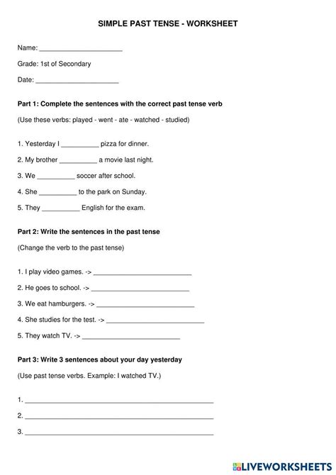Simple Past Esl Worksheets 8132192