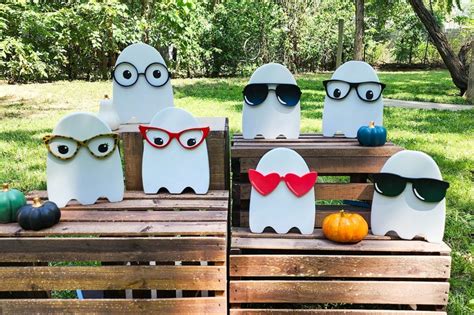 Ghosts With Glasses Halloween Decorations Fun Cute And Spooky Home