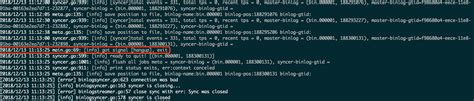 Syncer Exit Unexpectly With An Info Got Signal Hangup Exit · Issue 8675 · Pingcaptidb