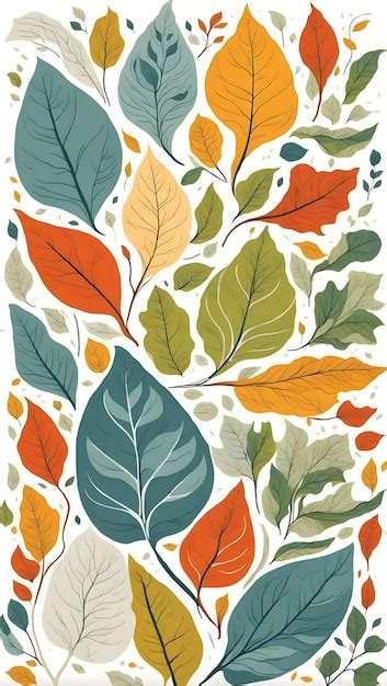 Premium Ai Image Leaf Seamless