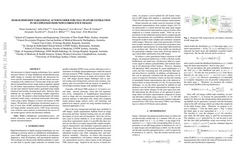 Semi Supervised Variational Autoencoder For Cell Feature Extraction In Multiplexed