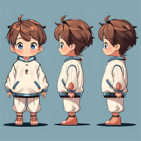 Очаровательная модель аниме персонажа Kawaii Chibi в милом японском