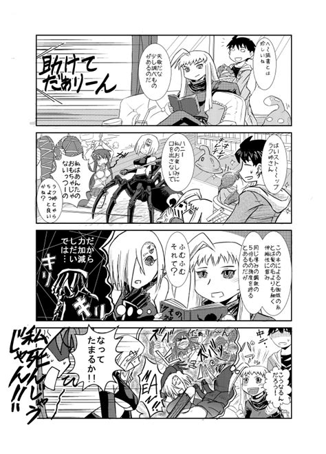 Miia Rachnera Arachnera Suu Lala And Kurusu Kimihito Monster Musume No Iru Nichijou Drawn