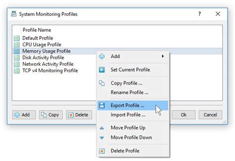 Sysgauge System Monitor System Monitoring Profiles