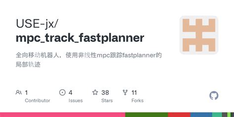 GitHub USE jx mpc track fastplanner 全向移动机器人使用非线性mpc跟踪fastplanner的局部轨迹