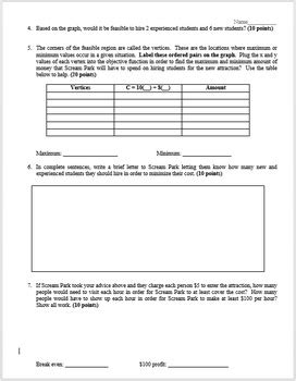 Linear Programming Project By Smits Docs TPT
