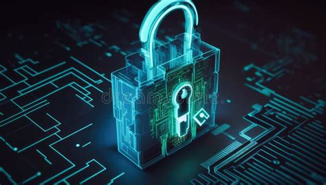 Data Protection Cybersecurity Digital Worldgenerative Ai Stock Illustration Illustration Of