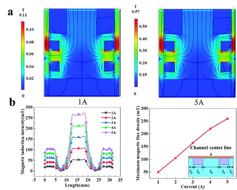 electromagnetic field simulation results a cloud map of the magnetic