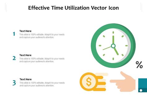 Effective Time Utilization Vector Icon Ppt Powerpoint Presentation File